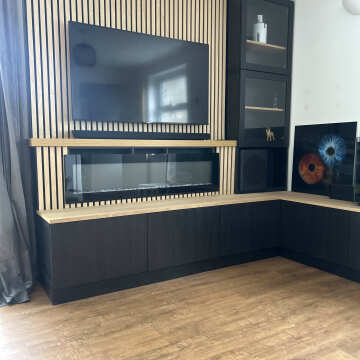 Trepanel® Oak Half Wall Acoustic Wood Slat Panels | Walls & Floors